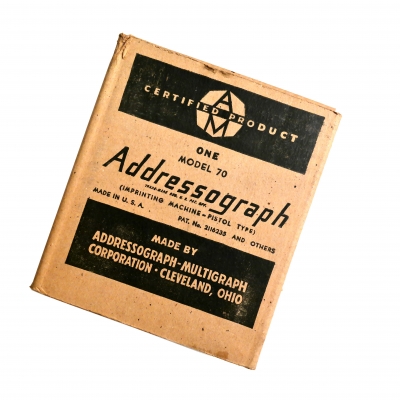 Model 70 Addressograph Imprinting Machine (Medical Item #99387 ...